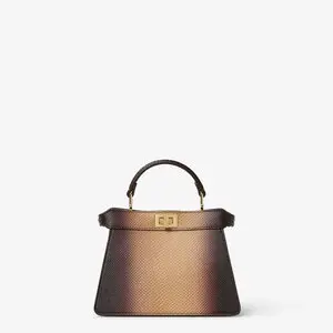 Fendi Peekaboo Iseeu Petite Gradient Brown Karung Bag - [brown]